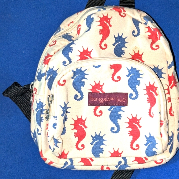 bungalow 360 | Accessories | Bungalow 36 Seahorse Mini Backpack Red And ...